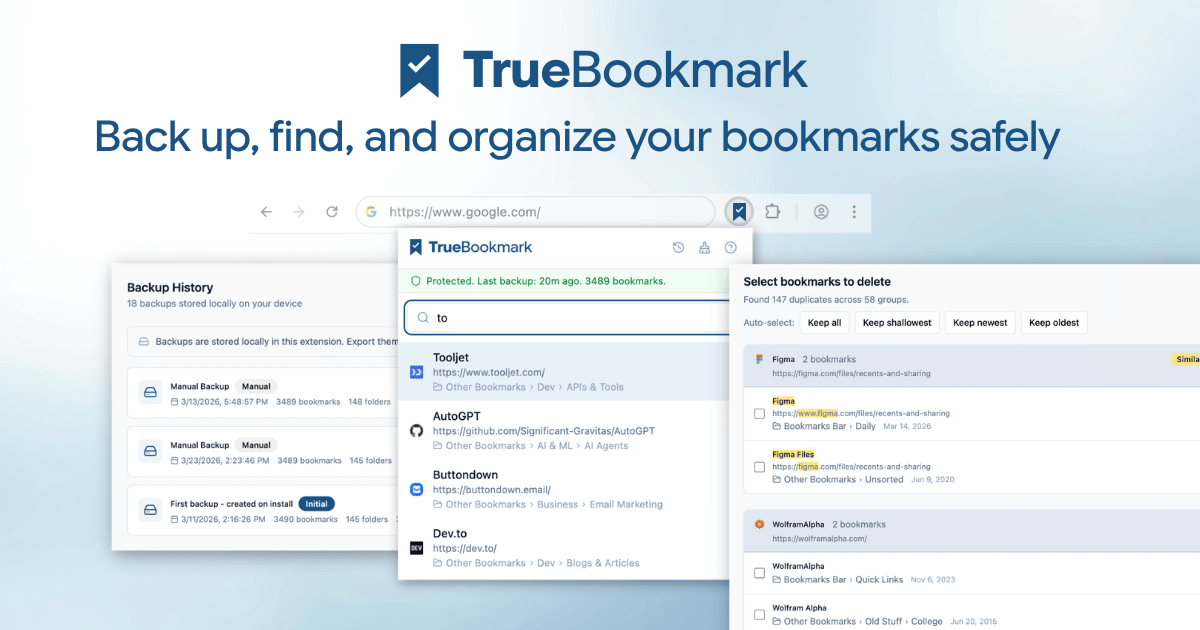How to Restore Bookmarks in Chrome - TrueBookmark